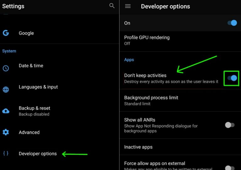 Android: Find bugs with the “don’t keep activities” developer setting - From zero to app
